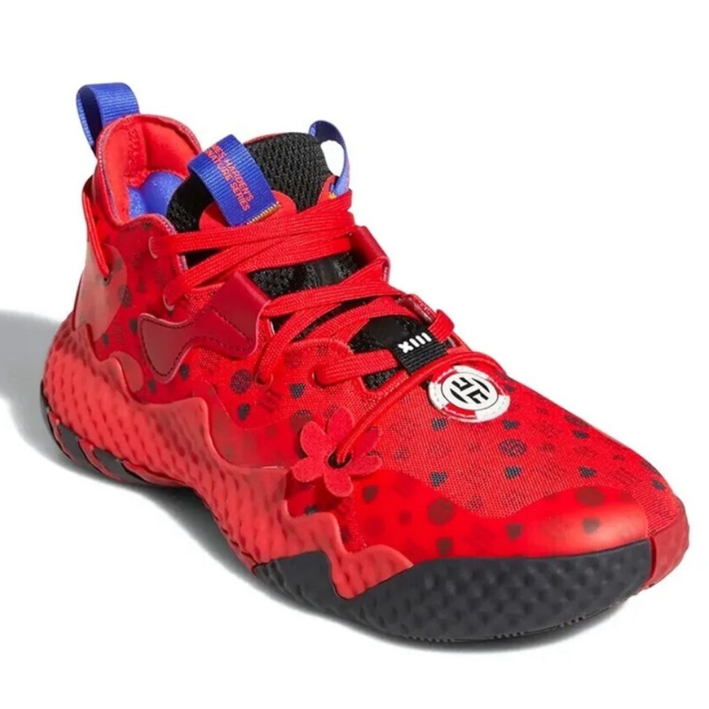 Adidas Harden Vol. 6 Vivid Red Monogram Las Vegas Bas… - Gem